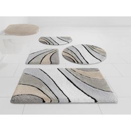 OTTO home Badematte &raquo;Josie, Badvorleger, Badezimmer Teppich&laquo; H&ouml;he 20 mm rutschhemmend beschichtet fu&szlig;bodenheizungsgeeignet schnell trocknend 