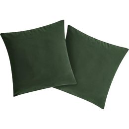 Bruno Banani Dekokissen &raquo;Lagan&laquo; 2-er Set, einfarbig, Kissenh&uuml;llen ohne F&uuml;llung, 40 x 40 cm Polyester B/L: 40cm x 40cm, 2 Stk.
