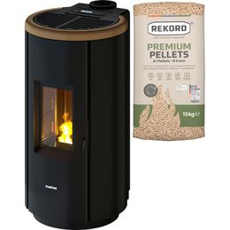 FreePoint Pelletofen &raquo;Chrome 7&laquo; schwarz
