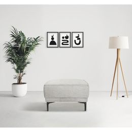 OTTO home Hocker &raquo;Oland Flachgewebe Polsterhocker&laquo; passend zur Serie OLAND braun 100% Polyester B/H/T: 56cm x 45cm x 58cm, Flachgewebe