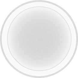 HELL h&ouml;llisch gutes Licht LED Deckenleuchte &raquo;AARON&laquo; LED-Modul 1 Stk. warmwei&szlig; - kaltwei&szlig; B-Link Fernbedienung, CCT wei&szlig; 1, &Oslash; 48cm H: 6,5cm, 1 Stk.