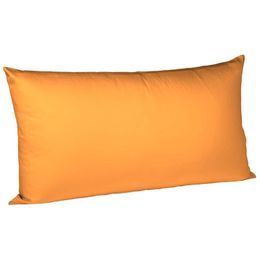 Fleuresse Kissenbezug &raquo;Colours Mako Satin, 100% Baumwolle, mit Rei&szlig;verschluss&laquo; Mako Satin, gl&auml;nzend, glatt, Premium Qualit&auml;t gold Mako-Satin, Mako-