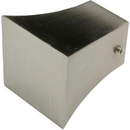 Liedeco Gardinenstangen-Endst&uuml;ck &raquo;Endst&uuml;ck, Endknopf edelstahl-optik "France" Cannes&laquo; Endst&uuml;ck, Endknopf Cannes, 1 St&uuml;ck silber 1 Stk.