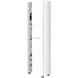 Welltime Hochschrank &raquo;Portofino&laquo; wei&szlig; B/H/T: 45cm x 185cm x 35cm, T&uuml;ren: 1 Stk.