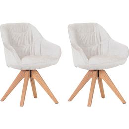 GUTMANN FACTORY Esszimmersessel beige 100% Polyester Polyester, Drehfunktion, B/H/T: 60cm x 83cm x 65cm