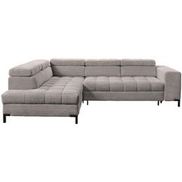 exxpo - sofa fashion Ecksofa &raquo;Bocco, hochwertige Verarbeitung, toller Sitzkomfort, bequem, L-Form&laquo; wahlweise mit Bettfunktion u. Bettkasten, inkl. 
