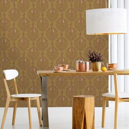 SUPERFRESCO EASY Vliestapete &raquo;Alfie&laquo; gemustert glatt gelb Vlies B/L: 0,52m x 10m, Rollen: 1