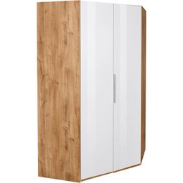 wimex Eckkleiderschrank &raquo;Level by fresh to go&laquo; mit Glast&uuml;ren braun B/H/T: 236cm