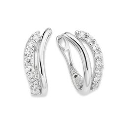 Bruno Banani Damen Paar Creolen &raquo;Schmuck Geschenk Silber 925 Ohrschmuck Ohrringe&laquo; mit Zirkonia (synth.) bunt Silber 925 (Sterlingsilber)