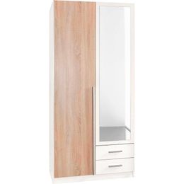 wimex Kleiderschrank &raquo;Skate&laquo; wei&szlig; B/H/T: 90cm x 198cm x 58cm, Schubladen: 2 Stk. T&uuml;ren: 2 Stk.