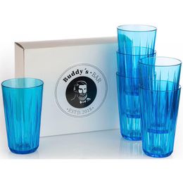 Becher 500 ml, 6-teilig blau Kunststoff &Oslash; 9cm, 500ml, 6 Stk.