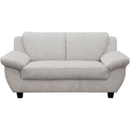 OTTO home 2-Sitzer &raquo;Sillkeborg 161 cm, formsch&ouml;nes Sofa mit dunklen F&uuml;&szlig;en&laquo; aus pflegeleichtem, weichem Luxus-Microfaser 100% Polyester B/H/T: 161cm x 