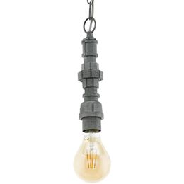 Eglo Pendelleuchte &raquo;CHEPSTOW&laquo; E27 H&auml;ngeleuchte, H&auml;ngelampe silber 1, &Oslash; 11,5cm