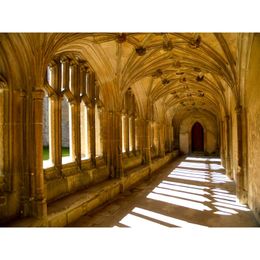 papermoon Fototapete &raquo;Sunlit Abbey&laquo; glatt bunt Vlies B/L: 1,5m x 1,11m, Bahnen: 7 Stk.
