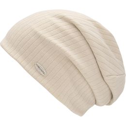 Chillouts Damen Chillouts Beanie &raquo;Kamza Hat&laquo; elastische Feinstrickbeanie beige Einheitsgr&ouml;&szlig;e