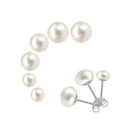 Firetti Damen Perlenohrringe &raquo;Multipack Schmuck Geschenk Silber 925 Ohrschmuck Perle&laquo; mit S&uuml;&szlig;wasserzuchtperle wei&szlig; Perlen Silber 925 (Sterlingsilber)