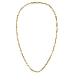 BOSS Herren BOSS Kette ohne Anh&auml;nger &raquo;Schmuck Edelstahl Halsschmuck Panzerkette CHAIN FOR HIM&laquo; gold Edelstahl, L: 60 B: 5mm