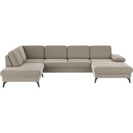 Sit & More sit&more Wohnlandschaft &raquo;Morris Jubi&laquo; wahlweise mit Armteilverstellung, Schlaffunktion & Bettkasten beige 95% Polyester 5% Polyamid B/H/T: 335cm x 