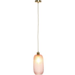 Kayoom H&auml;ngeleuchte &raquo;Irina&laquo; E27 1 Stk. handgefertigt, modern rosa &Oslash; 15cm H: 34cm, 1 Stk.