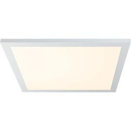 Globo LIGHTING LED Deckenleuchte &raquo;ROSI&laquo; LED-Modul 1 Stk. Warmwei&szlig; Deckenlampe/holzoptik/quadratisch/3000K/Wohnzimmer/Schlafzimmer wei&szlig; 1 Stk.