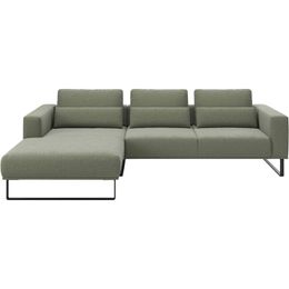 Musterring Ecksofa &raquo;JUSTB! PM100, stilvoller Lounge-Komfort von &laquo; Kollektion Bettina Zimmermann, optionaler Sitzvorzug & Fu&szlig;-Auswahl gr&uuml;n 85% Polyester, 15% 