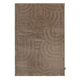 Kayoom Teppich &raquo;Cosmic 526&laquo; rechteckig 25 mm H&ouml;he Kurzflor, Modernes Muster, Fu&szlig;bodenheizungsgeeignet, Wohnzimmer braun Polyester B : 160cm 1 Stk., 25mm, L: 