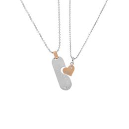 Firetti Damen Schmuckset &raquo;Multipack Schmuck Geschenk Halsketten LIEBE&laquo; (Set, 4 Stk. tlg.) mit Zirkonia (synth.) rosa Einheitsgr&ouml;&szlig;e