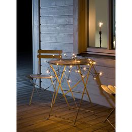 Konstsmide LED-Lichternetz 32 Stk.-flammig LED Lichternetz, 32 bernsteinfarbene Dioden schwarz Dioden 32 Stk. Flammen 32 Stk., Gesamtl&auml;nge 11m
