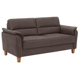 Home Affaire 2,5-Sitzer &raquo;Palmera, B: 179 cm&laquo; mit Federkern braun 100% Polyester;Struktur (100% Polyester);Luxus-Microfaser in Lederoptik (100% 