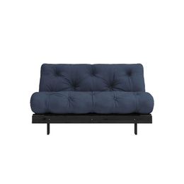 Karup Design Daybett &raquo;Roots Sofa Bed, Schlafsofa,, Bettfunktion, FSC -Massivholz,&laquo; Inkl. Futonmatratze, Made in Europe, langlebig, B: 140 oder 160 cm blau Bezug: 