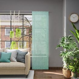 Neutex for you! Schiebegardine &raquo;Libre-ECO&laquo; Paneelwagen 1 Stk. tlg. 60 x 245 cm (B x H) gr&uuml;n Jacquard, Polyester 245cm, Paneelwagen, 60cm