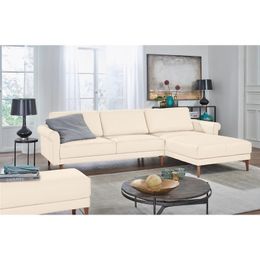 Creation BY ROLF BENZ Ecksofa &raquo;CR.450, Designecksofa, Polsterecke, L-Form, 282/178 cm (B/T)&laquo; abgerundete Armlehne Schnecke, modern Landhaus, Leder 