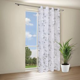 GERSTER Gardine &raquo;Jelka&laquo; &Ouml;sen 1 Stk. tlg. SB-&Ouml;senschal "Jelka" wei&szlig; Wirkware, Polyester 235cm, &Ouml;sen, 140cm