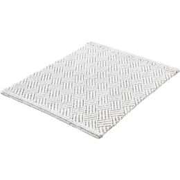 Kleine Wolke Badematte &raquo;Switch, Badvorleger, Badezimmer Teppich&laquo; H&ouml;he 5 mm beidseitig nutzbar fu&szlig;bodenheizungsgeeignet Badteppich, handgefertigt, Wendedesign, 