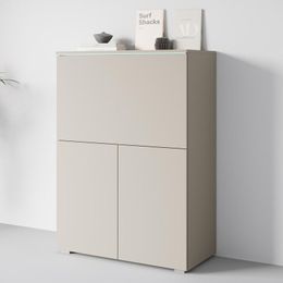 Home Affaire PC-Schrank &raquo;Vera, Sekret&auml;r, Home-Office-Schreibtisch mit LED-Beleuchtung&laquo; 1 Stk. tlg. Multifunktional mit Stauraum, klappbare Tischfl&auml;che