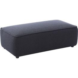 W.Schillig Hocker &raquo;around-the-block&laquo; mit eleganter Biese blau ROHLEDER Jacquard-Flachgewebe Q2 O10 (60% Polyacryl, 40% Polyester) B/H/T: 120cm x 39cm 