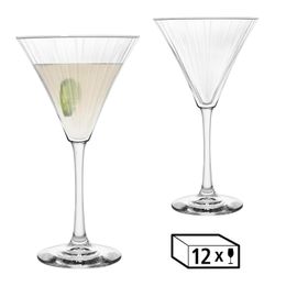 Libbey Martiniglas &raquo; Trinkglas, 12er Set -LINEAR-&laquo; 281 ml, hochwertig verarbeitet, im modernen Design transparent Glas &Oslash; 11,5cm x 20cm, 281ml, 12 Stk.
