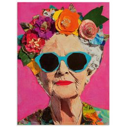 Artland Wandbild &raquo;Wild und fabelhaft, Frau mit Blumenkranz&laquo; Bilder von Frauen 1 Stk. tlg. als Alubild, Leinwandbild, Poster, Wandaufkleber in verschied. 