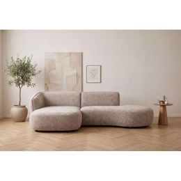 Home Affaire Ecksofa &raquo;OSTRUP Rundsofa, L-Form, Naturt&ouml;ne, Boucle oder Chenille&laquo; Breite 278 cm, organische Form mit sanften Rundungen 100% Polyester B/