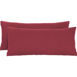 Biberna Kissenbezug &raquo;Michi Feinjersey mit Rei&szlig;verschluss&laquo; verschiedene Gr&ouml;&szlig;en, Feinjersey Kissenh&uuml;lle aus 100% Baumwolle braun Feinjersey, Obermaterial: 100% 