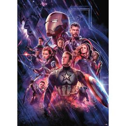 Komar Fototapete &raquo;Avengers-Endgame-Movie-Poster - Gr&ouml;&szlig;e 184 x 254 cm&laquo; bedruckt glatt Kinderzimmer bunt Papier B/L: 184m x 254m