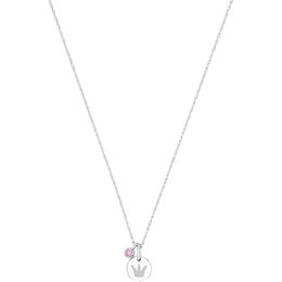 Prinzessin Lillifee Damen Kette mit Anh&auml;nger &raquo;Krone-Motiv&laquo; mit Zirkonia (synth.) bunt Silber 925 (Sterlingsilber), L: 38