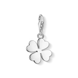 Thomas Sabo Damen Thomas Sabo Charm-Einh&auml;nger &raquo;Kleeblatt-Design&laquo; silber Einheitsgr&ouml;&szlig;e