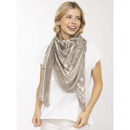 Zwillingsherz Damen Modetuch &raquo;"Paisley Pattern"&laquo; Paisley Muster, Fransenabschl&uuml;sse rundum, leichtes Material Einheitsgr&ouml;&szlig;e