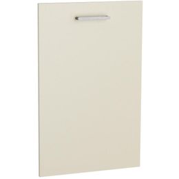 KOCHSTATION Frontblende &raquo;KS-Lucy&laquo; Breite 45 cm, Metallgriff, f&uuml;r vollintegrierten Geschirrsp&uuml;ler beige Holzwerkstoff B/H/T: 44,6cm x 70cm x 1,6cm