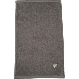 Ross Gaestehandtuecher &raquo;Vita 4004&laquo; Bestickung Ross-Emblem grau Frottier, Obermaterial: 100% Baumwolle B/L: 30cmx50cm, 6 Stk., Frottier
