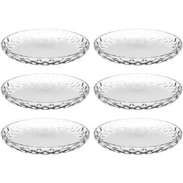 Leonardo Dessertteller &raquo;Cucina Optic&laquo; Teller Set, Glas, &Oslash; 18 cm transparent Glas 18cm