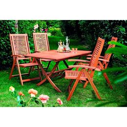 Merxx Garten-Essgruppe &raquo;Cordoba&laquo; Set braun Einheitsgr&ouml;&szlig;e
