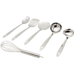 Kr&uuml;ger Kochbesteck-Set aus rostfreiem Edelstahl silber Edelstahl Einheitsgr&ouml;&szlig;e