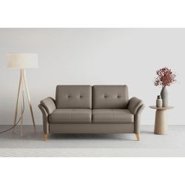 Sit & More sit&more 3-Sitzer &raquo;G&ouml;teborg&laquo; inklusive Sitztiefenverstellung und Federkern braun B/H/T: 191cm x 90cm x 102cm, Luxus-Microfaser Florence, Inklusive 